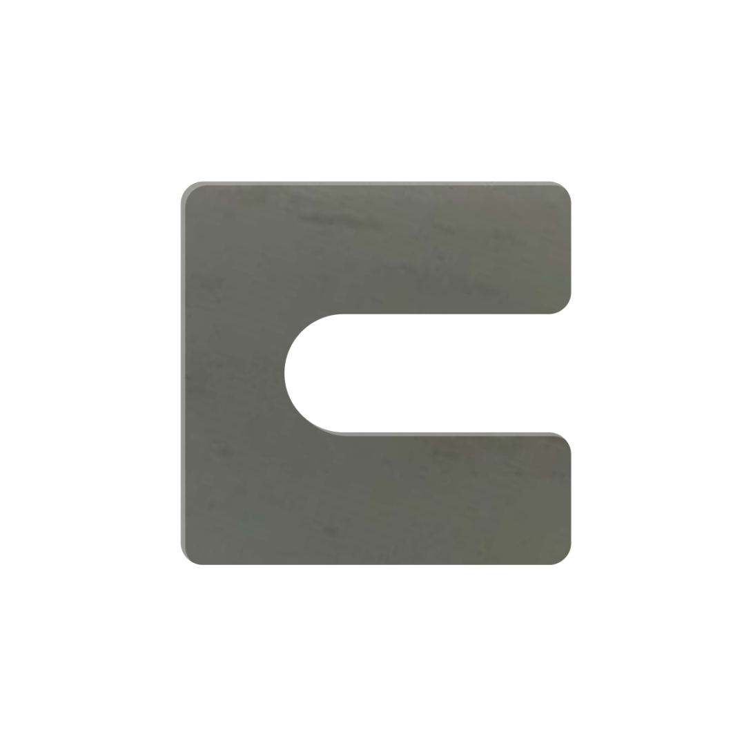 Mild Steel Square Horseshoe Shims - Datum Group
